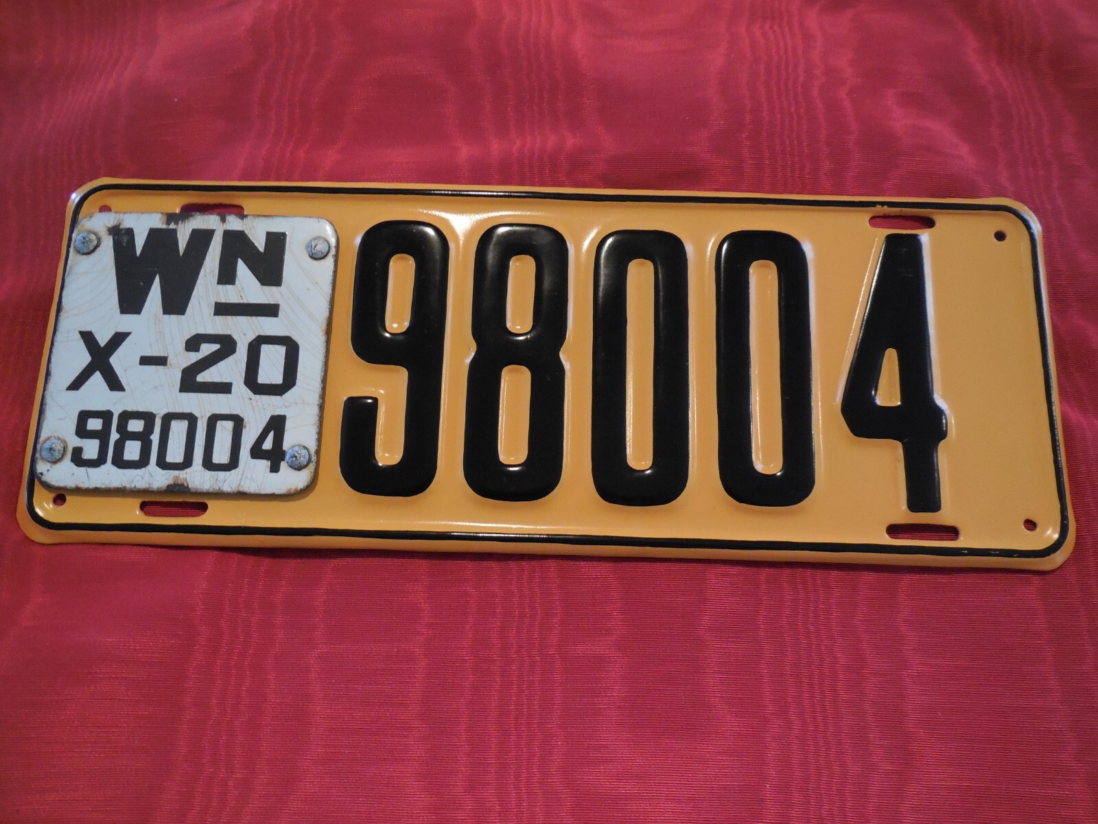1920 Washington License Plate with Porcelain Tab Car Tag | eBay