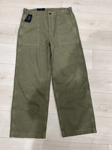 Polo Ralph Lauren Military Army Green Cotton Ryker Wash Pants Men’s 35 ...