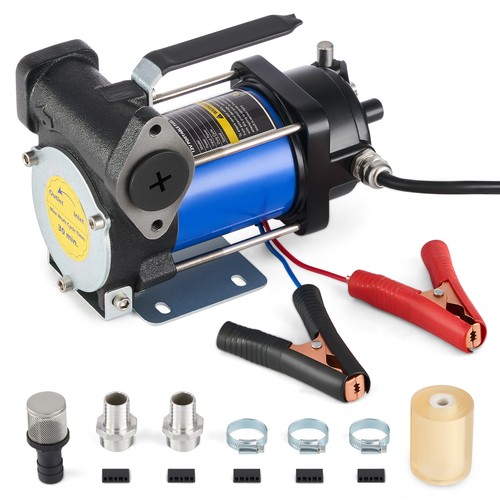 OMT 12gpm Cast Iron Gasoline Transfer Pump 12V Self-Priming Fuel ...