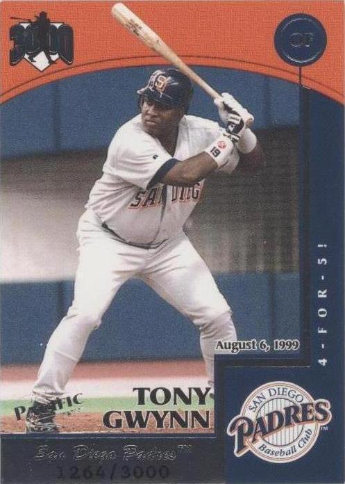 1999 Pacific Omega - Hit Machine 3000 Tony Gwynn #11 /3000 for sale ...