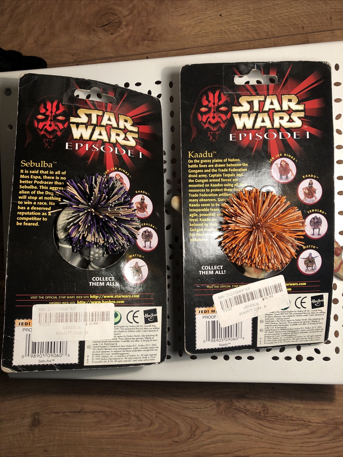 Star Wars NEW Vtg Episode 1 Koosh Sebulba, Kaadu Gift BNIB Bn Hasbro ...