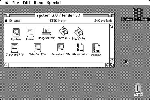 Apple Macintosh Startup Disk for Vintage Mac - System 3.0 w/ MacWrite ...