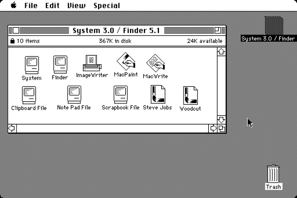 Apple Macintosh Startup Disk for Vintage Mac - System 3.0 w/ MacWrite ...