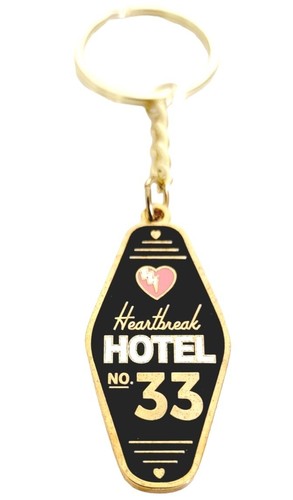 Heartbreak Hotel No 33 Keychain Elvis Presley Metal Souvenir Room Key ...