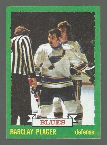 1973 TOPPS HOCKEY #47 BARCLAY PLAGER EX/MT+ ST. LOUIS BLUES VINTAGE | eBay
