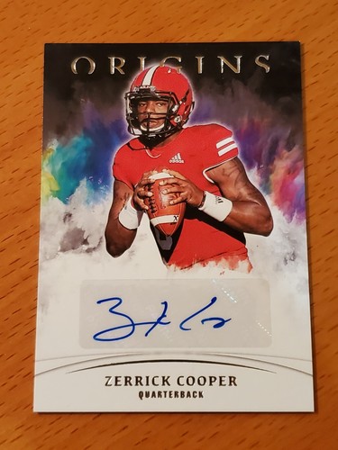 2022 Chronicles Origins Rookie Auto #62 Zerrick Cooper QB B | eBay
