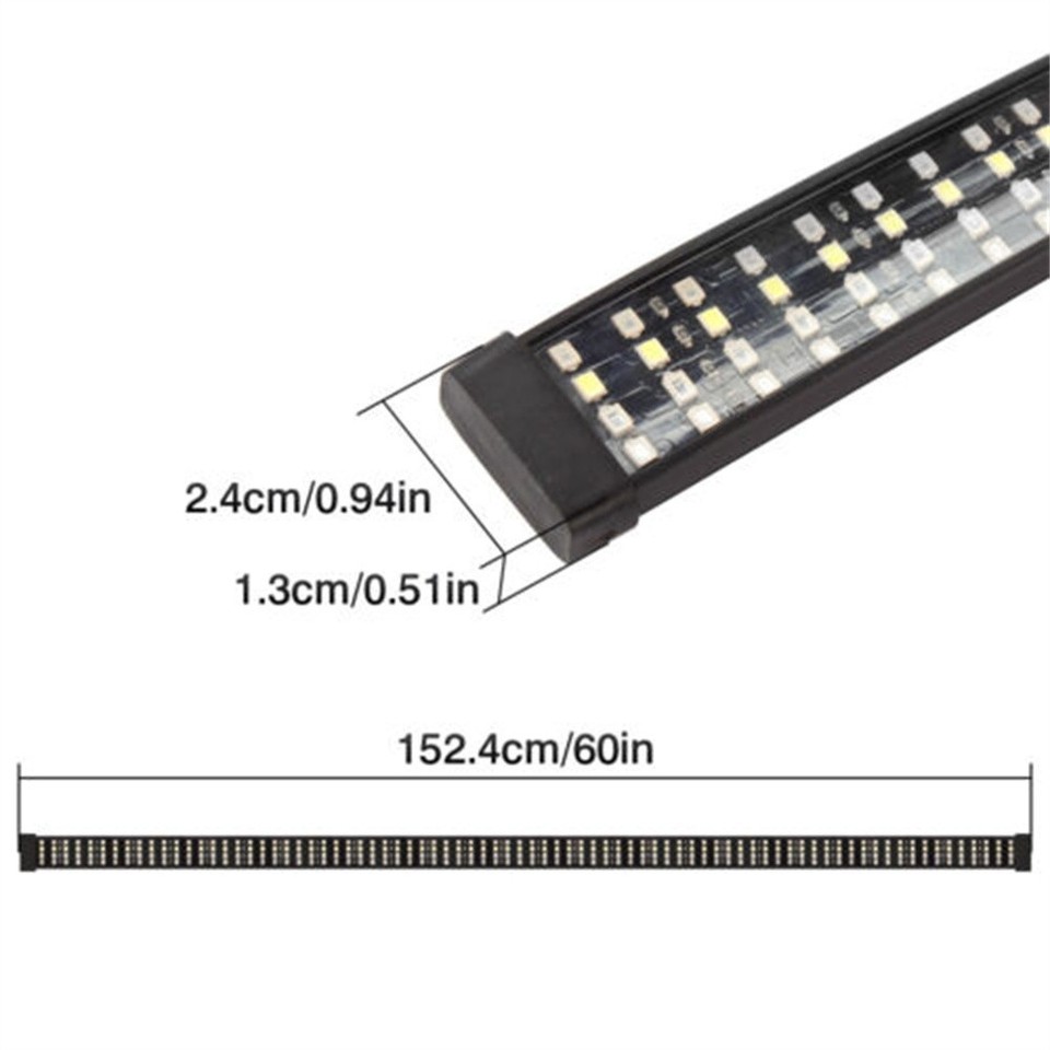 60" For GMC 4Row Cab Truck LED Tail Light Strip Bar Turn Signal Rear ...