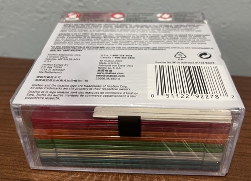 Imation Neon Diskettes 1.44 MB IBM Formatted 2HD Floppy Disks 10 Pack ...