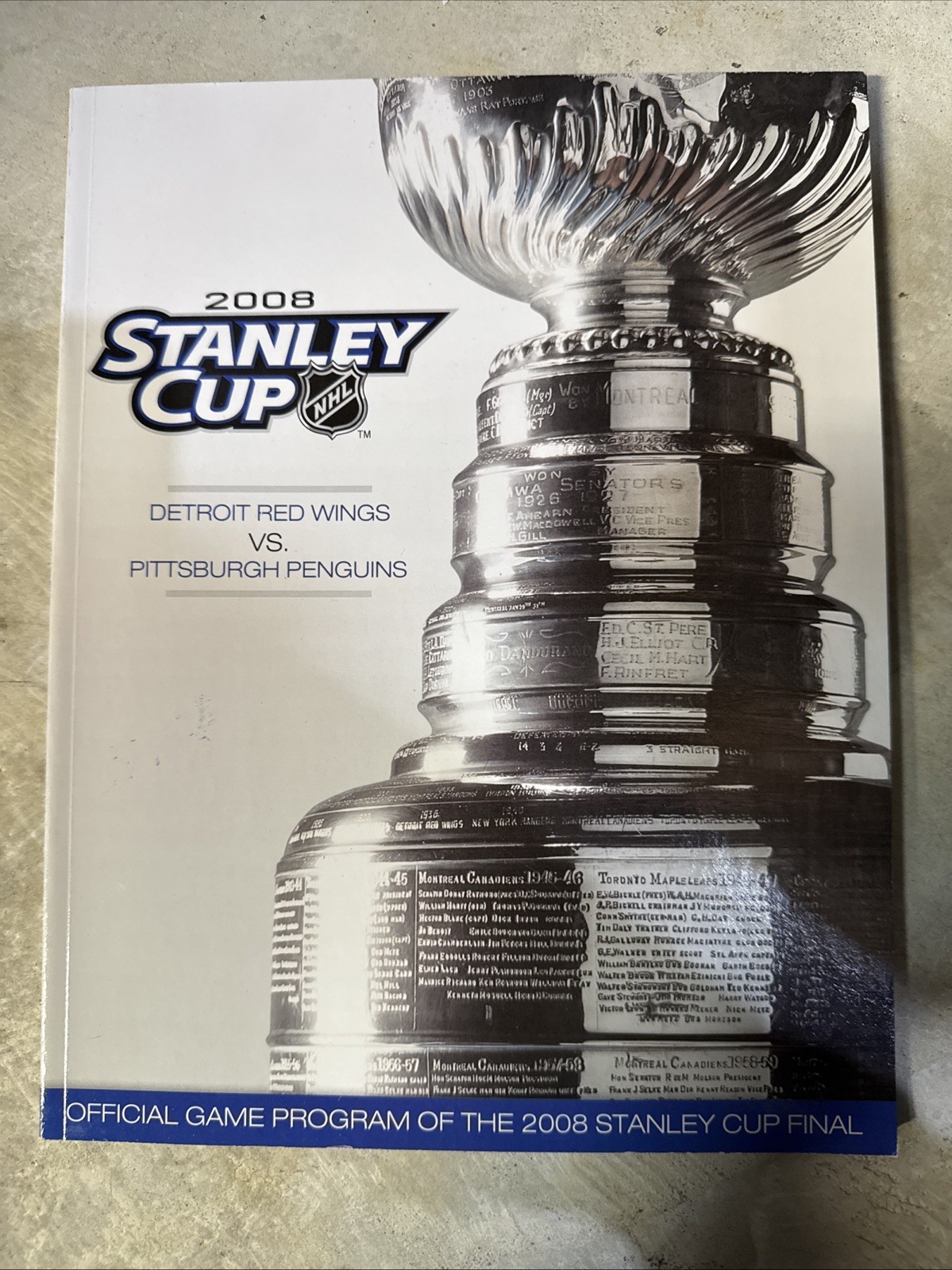 2008 Stanley Cup Finals Program Detroit Red Wings / Pittsburgh Penguins ...