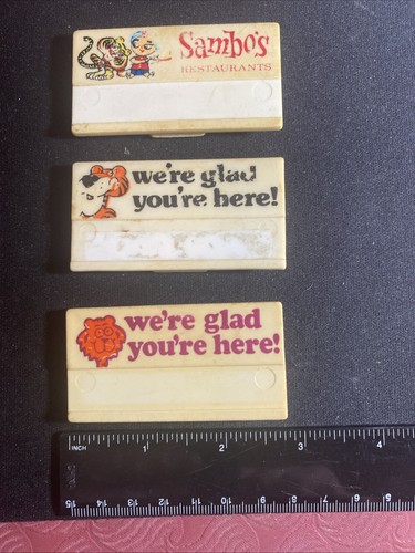 Vintage Name Badges Sambo’s Restaurants Scarce | eBay