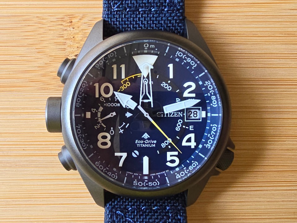 Citizen Promaster Altichron Super Titanium Blue Dial Men's Watch BN4065 ...