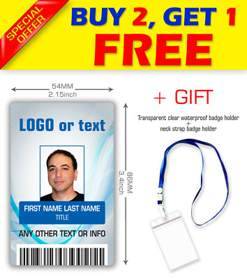 CUSTOM MADE PVC PLASTIC CARD MEMBERSHIP EMPLOYEE ID BADGE TESSERA ...