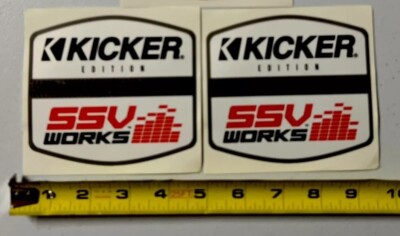 2 KICKER SSV works audio STICKERS DECALS utv powersports offroad ...