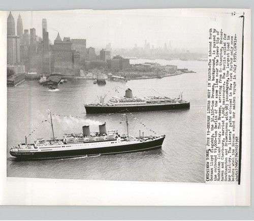 GERMAN Steam Ships LLOYD & BREMEN New York VINTAGE 1961 Press Photo | eBay