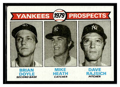 1979 Topps #710 Yankees 1979 Prospects (Brian Doyle / Mike Heath / Dave ...