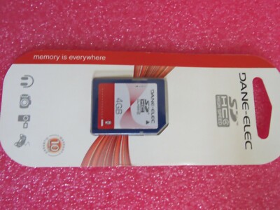 Dane-Elec 4GB.SDHC Class 4 High Speed Smartphone Camera SD Card Brand ...