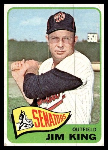 1965 Topps Jim King #38 Washington Senators Baseball Card | eBay