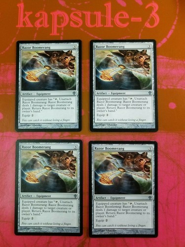 4x Razor Boomerang | Worldwake | MTG Magic The Gathering Cards | eBay
