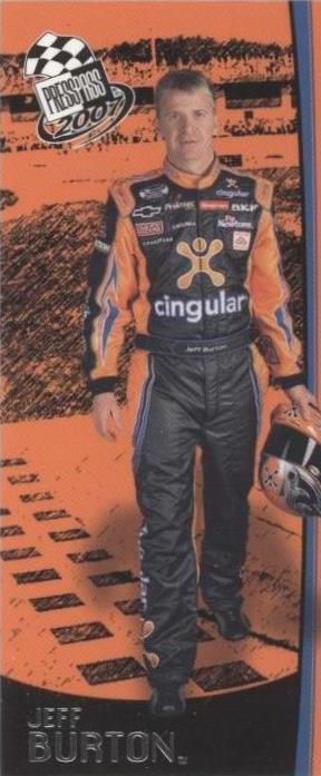 2007 Press Pass - Top 10 Jeff Burton #115 for sale online | eBay