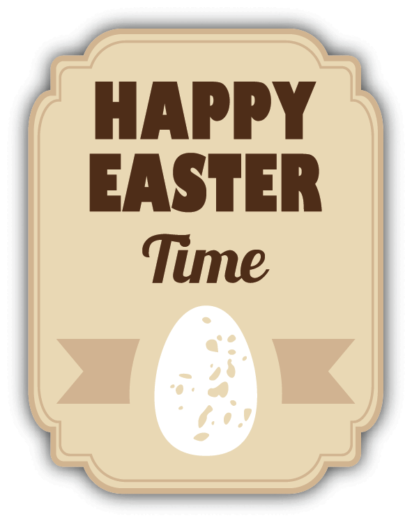 Happy Easter Time Vintage Car Bumper Sticker Decal | eBay