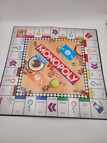 Monopoly Cats Vs. Dogs Game Board Quad Fold Board Replacement Piece ...