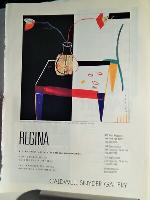 REGINA ART PIECES VTG ORIG 1997 ADVERTISEMENT | eBay