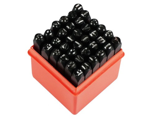 STEEL METAL LETTER AND NUMBER ALPHABET ID STAMPING PUNCH TOOL SET KIT ...