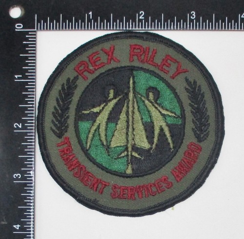 US AIR FORCE REX RILEY TRANSIENT SERVICE AWARD PATCH Vintage Subdued ...