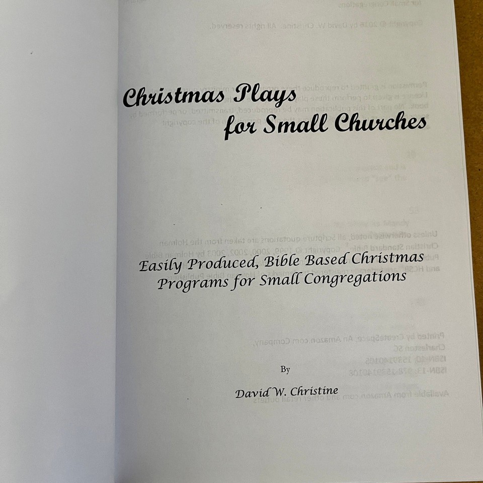 Christmas Plays for Small Churches Christmas Programs 5 Full Length ...