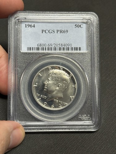1964 PCGS PR69 Kennedy Silver Half Dollar GEM Proof JFK | eBay