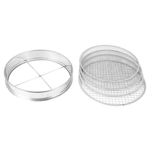 Garden Potting Mesh Sieve Sifting Pan - Stainless Steel Mix Soil 4 ...