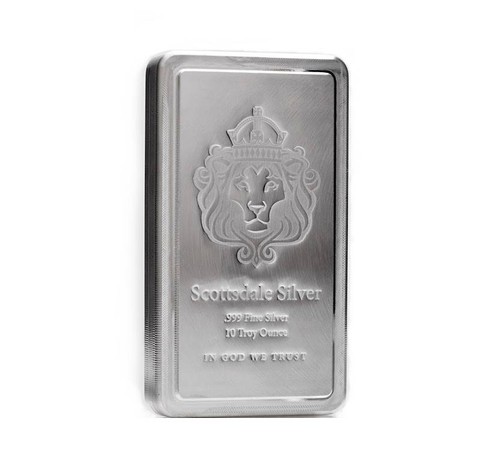 10 oz Scottsdale STACKER® Silver Bar - Ten Troy oz .999 Silver Bullion #A182 | eBay