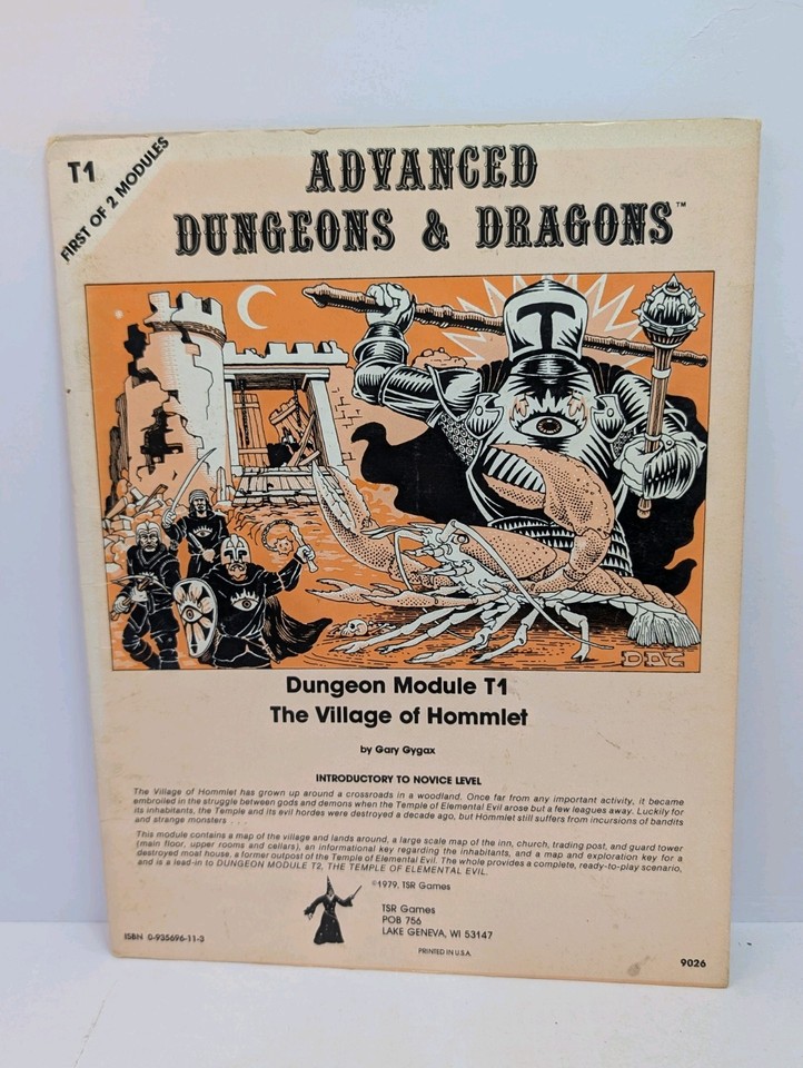 Vintage Advanced Dungeons and Dragons Modules Lot of 2- T1 & D3 | eBay