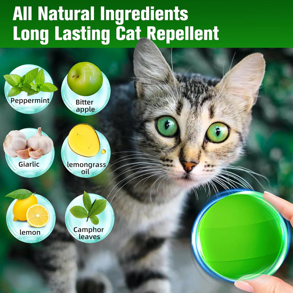 Natural Peppermint Cat & Dog Repellent, 9 Pack – Plant-Based Formula ...