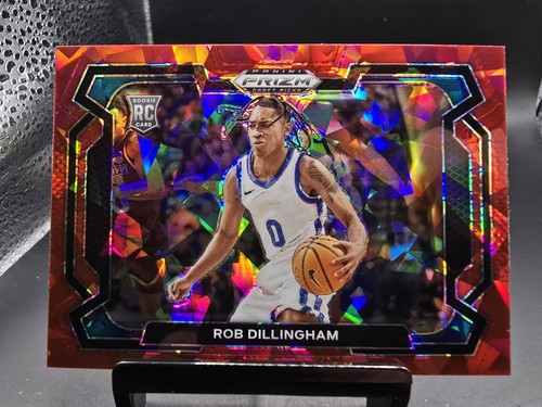 2024 Prizm Draft Picks Rob Dillingham Red Ice RC Variation #6 ...