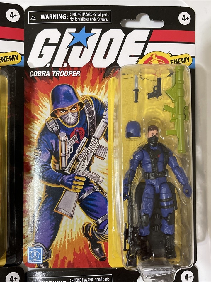 GI JOE 2021 RETRO 4 inch LOT - 4 COBRA TROOPERS - NEW - ARMY BUILDER | eBay