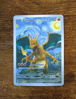 Charizard - Pokemon x Van Gogh Starry Night DIY ACG Custom Fan Art Card ...