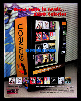 Pioneer Geneon Anime Soundtrack CD Vending Machine 2006 Print Magazine ...