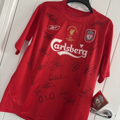 Signed Liverpool FC Champions League Squad Shirt | eBay UK