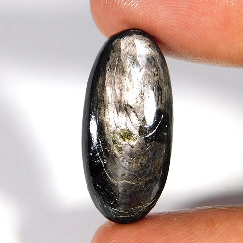 18.60Cts. 100% Natural Power Black Hypersthene Oval Cabochon Loose ...