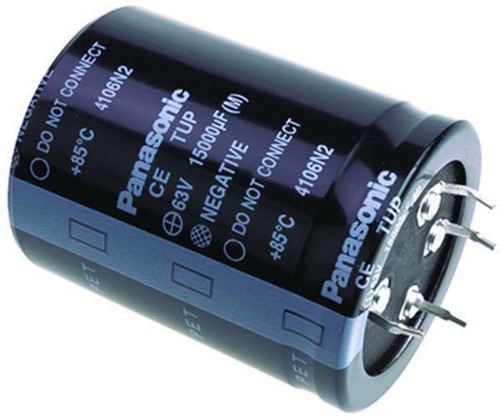 1 x Panasonic UP 15000uF 63V DC Through Hole Aluminium Electrolytic ...