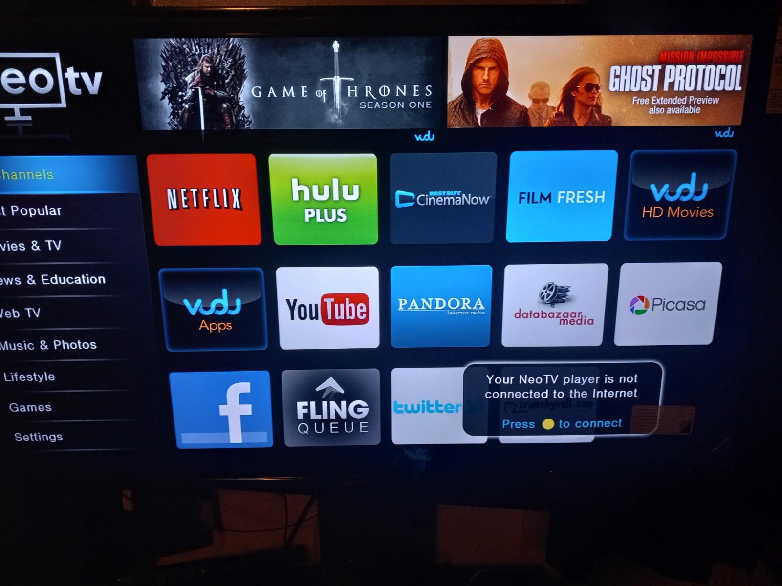Netgear NeoTV Streaming Player NTV200 Built In WiFi | eBay