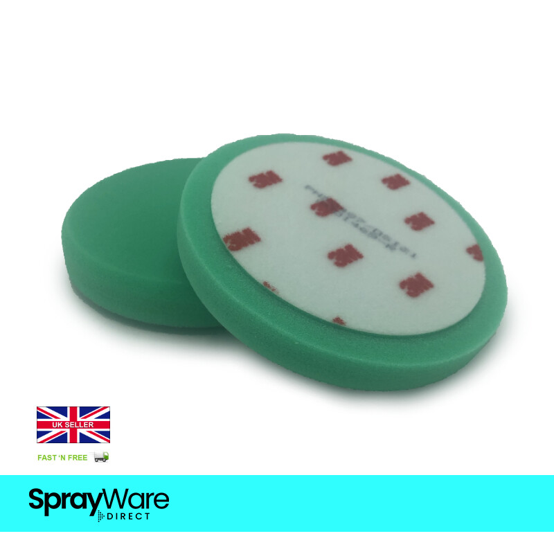3M 50487 Green Compounding Polishing Sponge Pads 150mm Hook & Loop Full ...