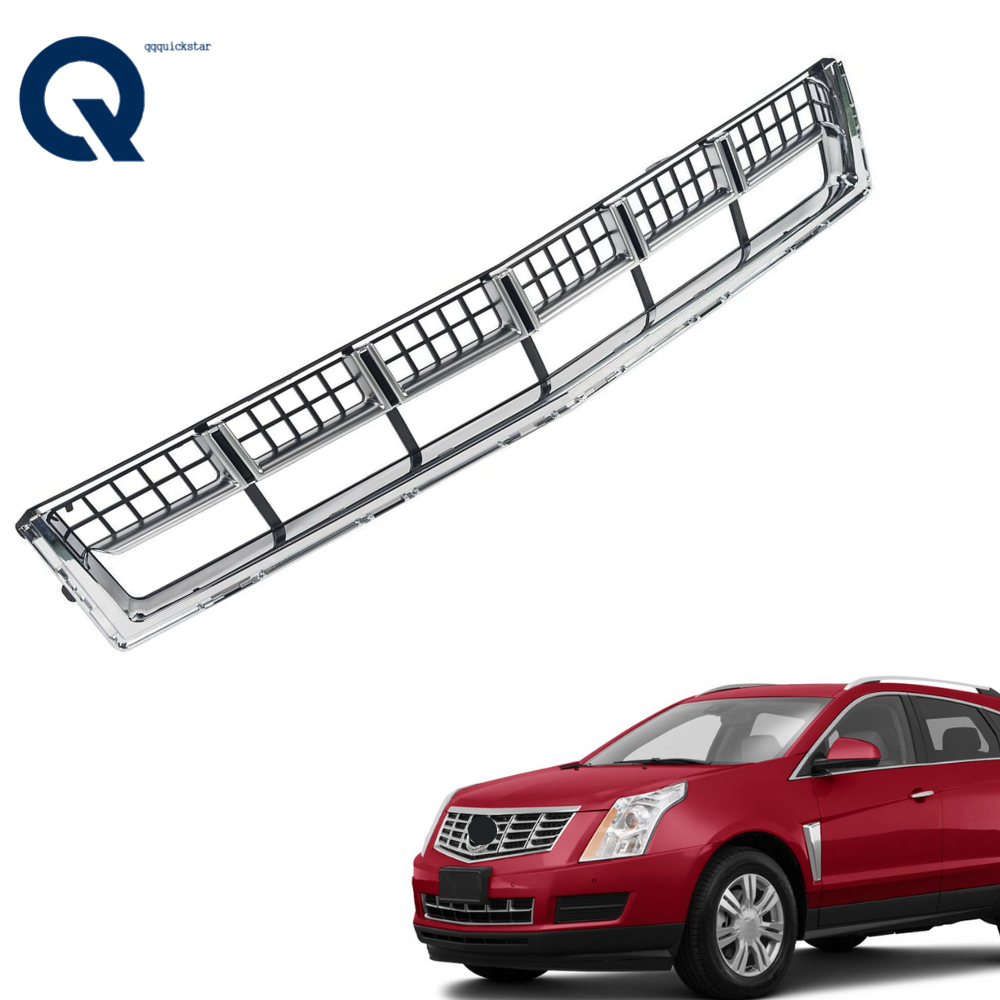Front Bumper Lower Cover Grille Chrome Grill For 2013-2016 Cadillac SRX ...