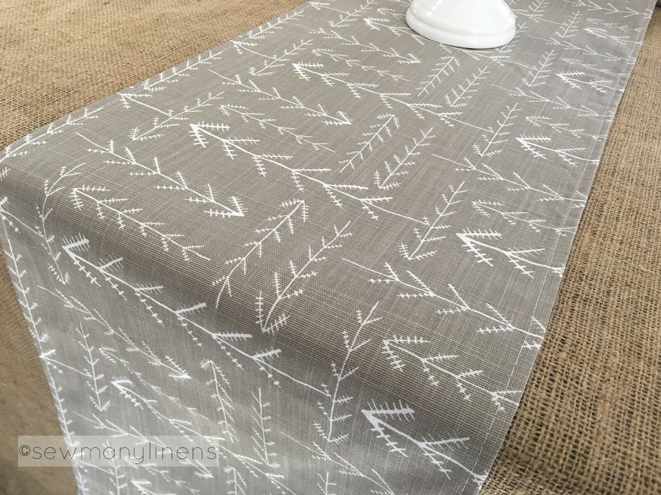 Tan Beige Cream Table Runner Rustic Farmhouse Home Decor Dining Table ...