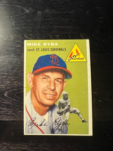 1954 TOPPS BASEBALL CARD #237 MIKE RYBA EXMT!!!!!!!!! | eBay