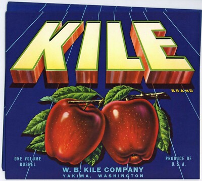 25 Kile Brand Yakima, Washington Apple Crate Labels, Wholesale | eBay