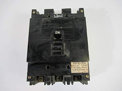 Square D Circuit Breaker 15A 600 VAC Cat # 999315 | eBay