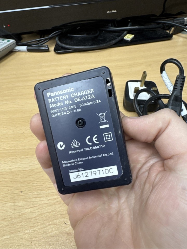 Panasonic LUMIX Battery Charger DE-A12 With UK Plug | eBay UK