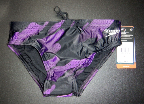 Speedo Men's Training Natural Wonder Swim Brief, Size 28 Purple Black ...